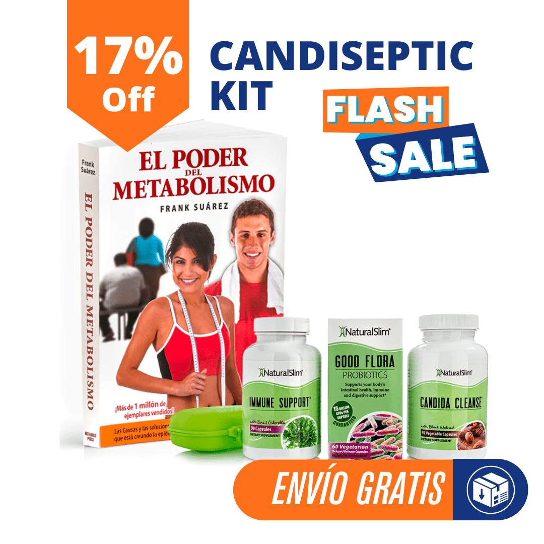 Candiseptic® Kit - Limpieza de Hongo Candida Albicans y libro de Frank ...