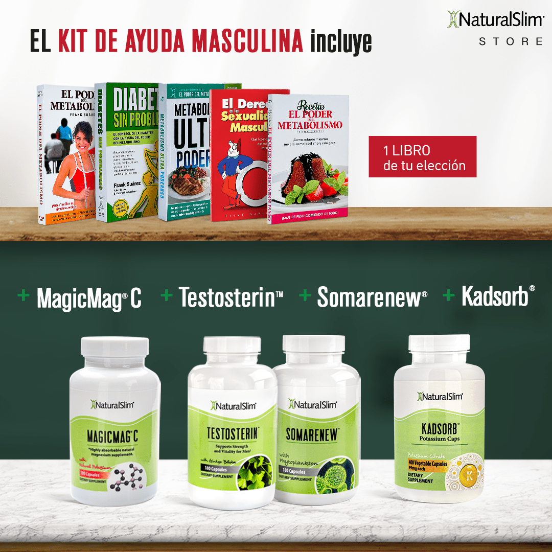 Kit Salud Masculina - Testosterin, SomaRenew, MagicMag y Kadsorb de ...